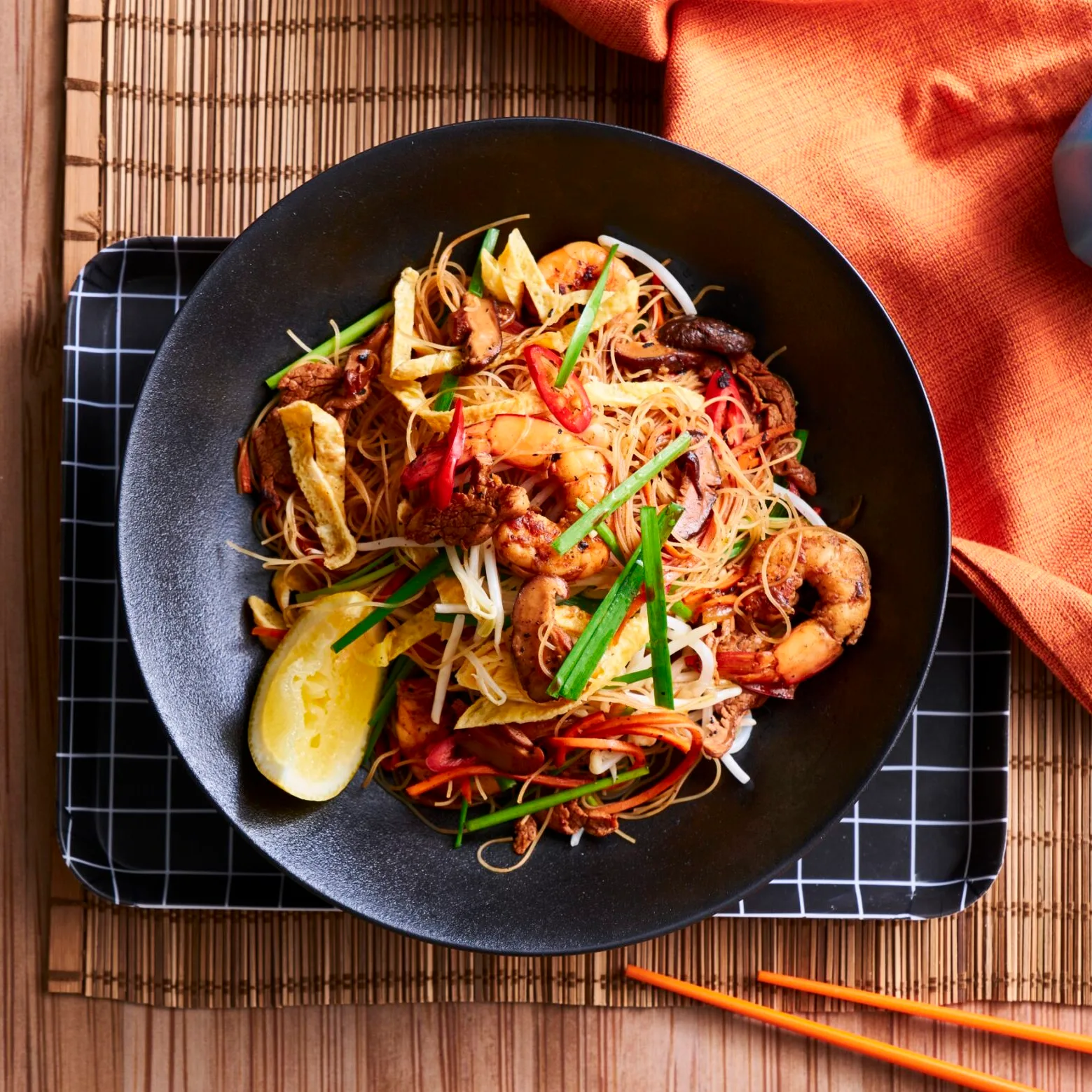 The easiest Singapore noodles with prawns Recipe - Better Homes ...