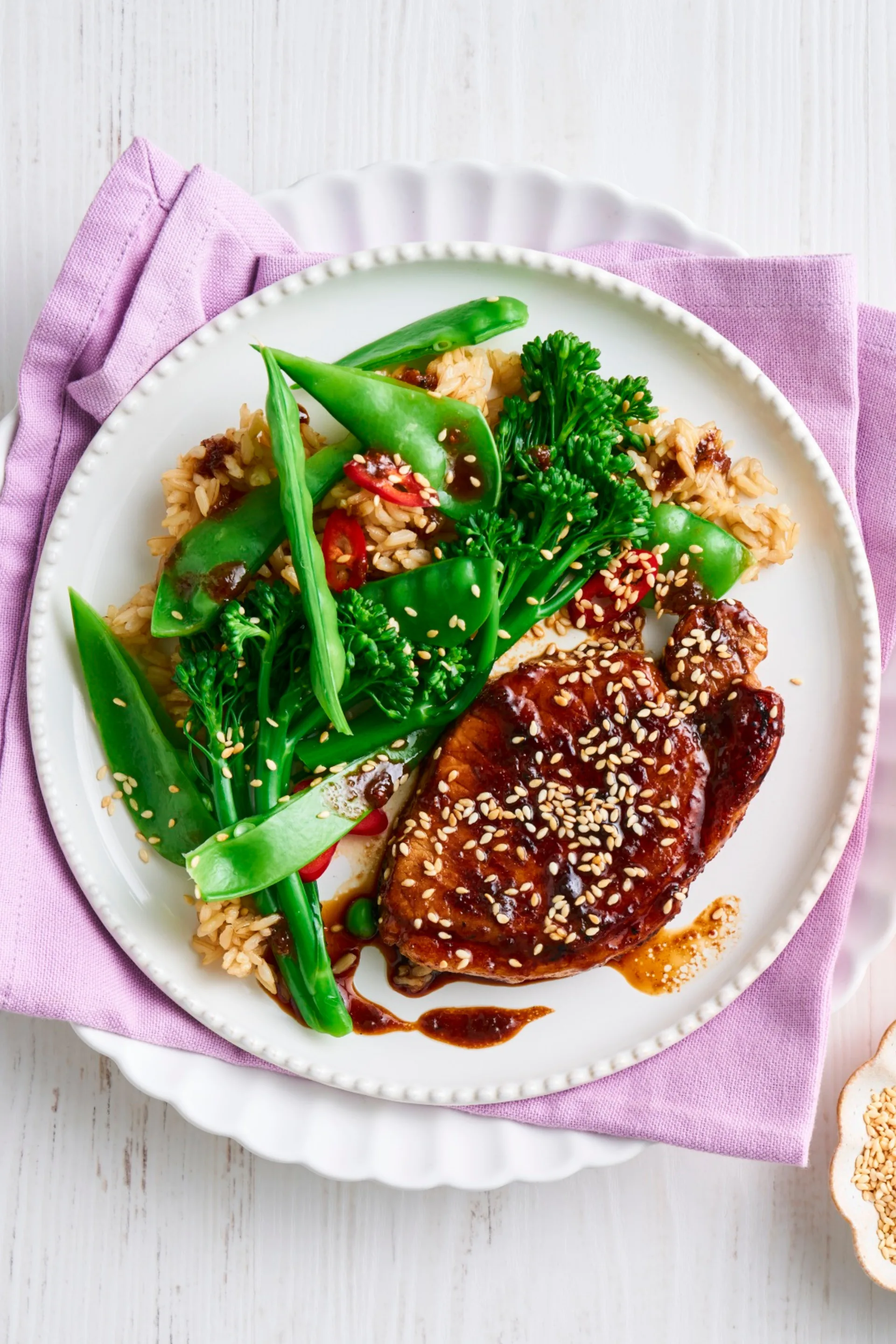 Dinner for one: Sticky pork recipe with brown rice - Better Homes ...