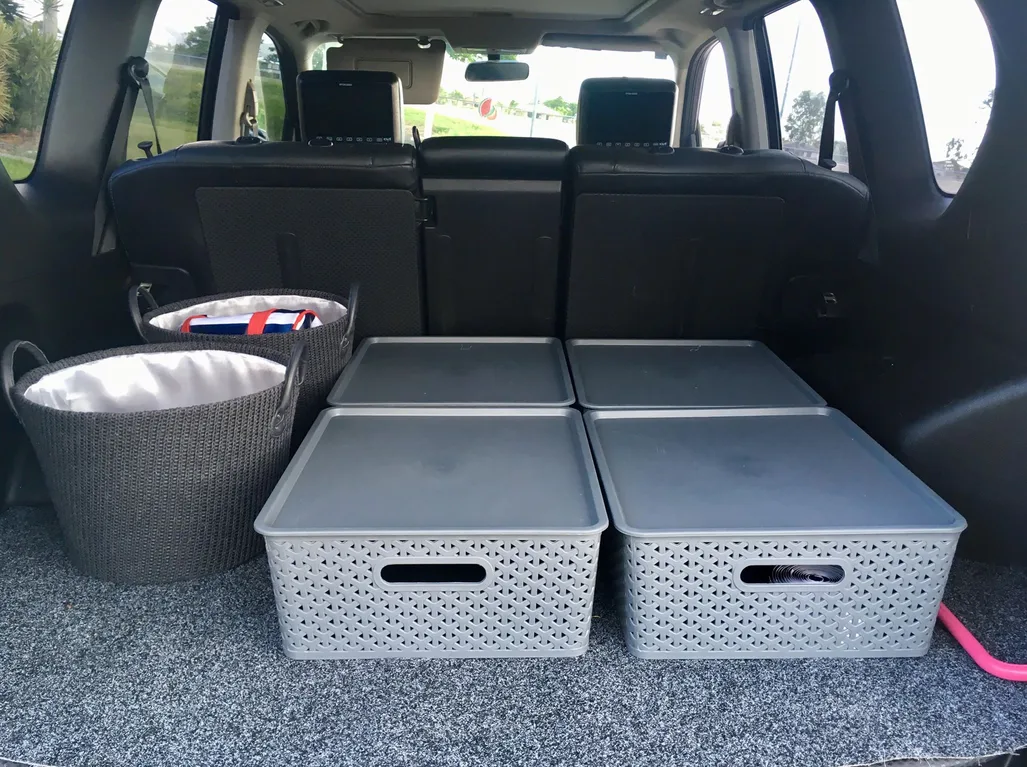 How to stop groceries sliding in the car boot