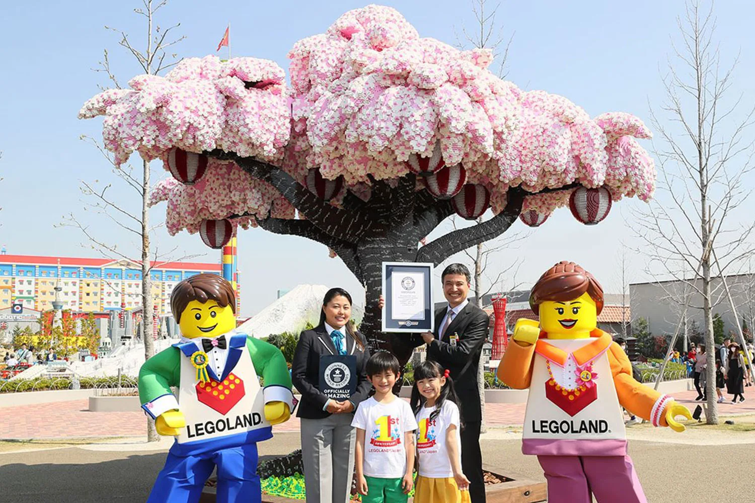 Cherry Blossom Tree Made with Lego Bricks