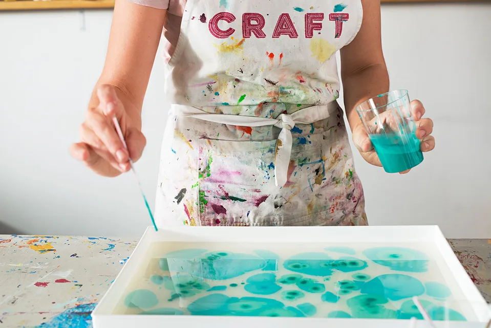 Craft Ideas: Easy step-by-step to marbling