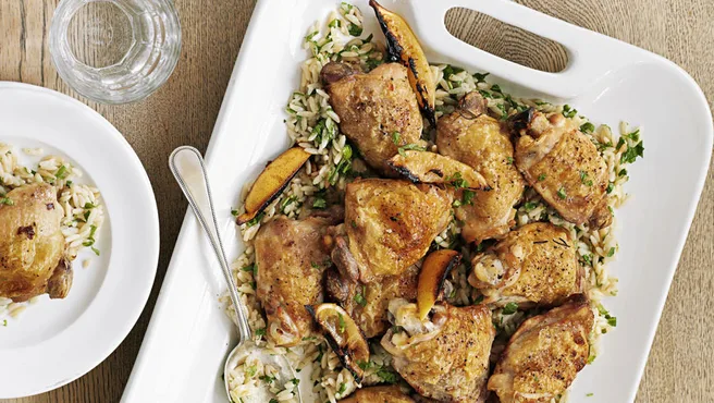 Lemon and herb chicken with risoni recipe Recipe | Better Homes ...