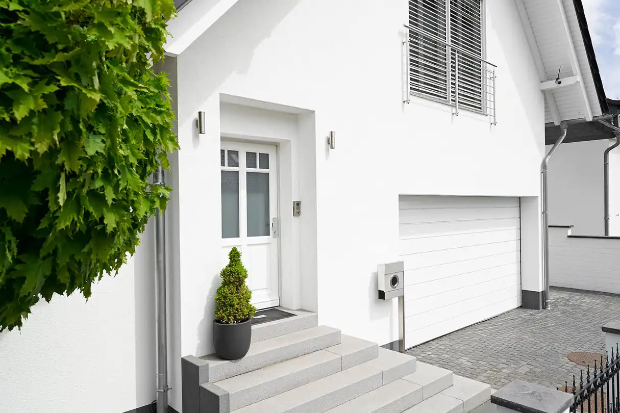 Rendering a house: before and after photos