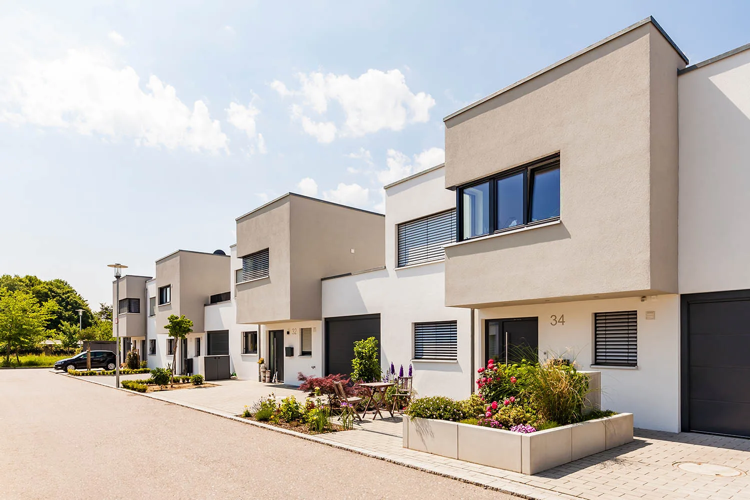 Rendering a house: before and after photos