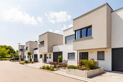 Rendering a house: before and after photos