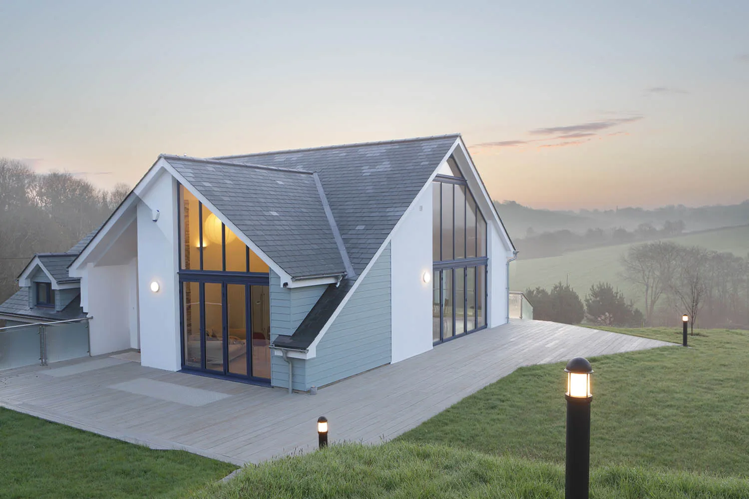 Rendering a house: before and after photos