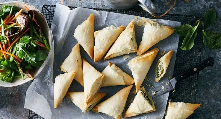 Ricotta And Spinach Triangles Recipe | Better Homes & Gardens Australia