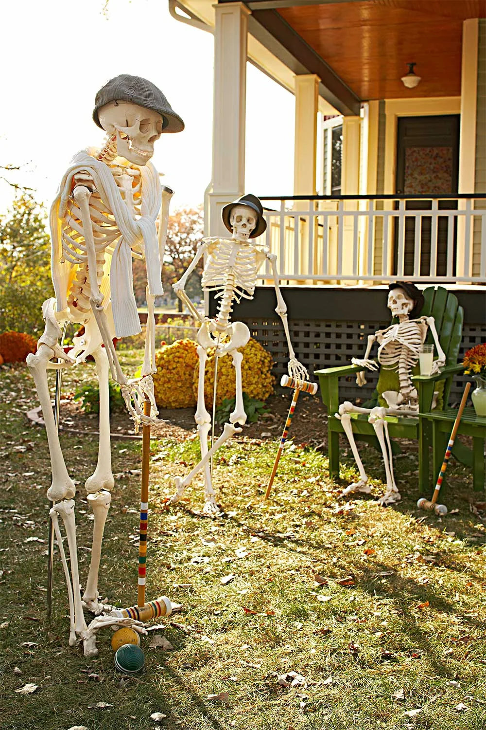 19 funny skeleton poses for Halloween | Better Homes and Gardens