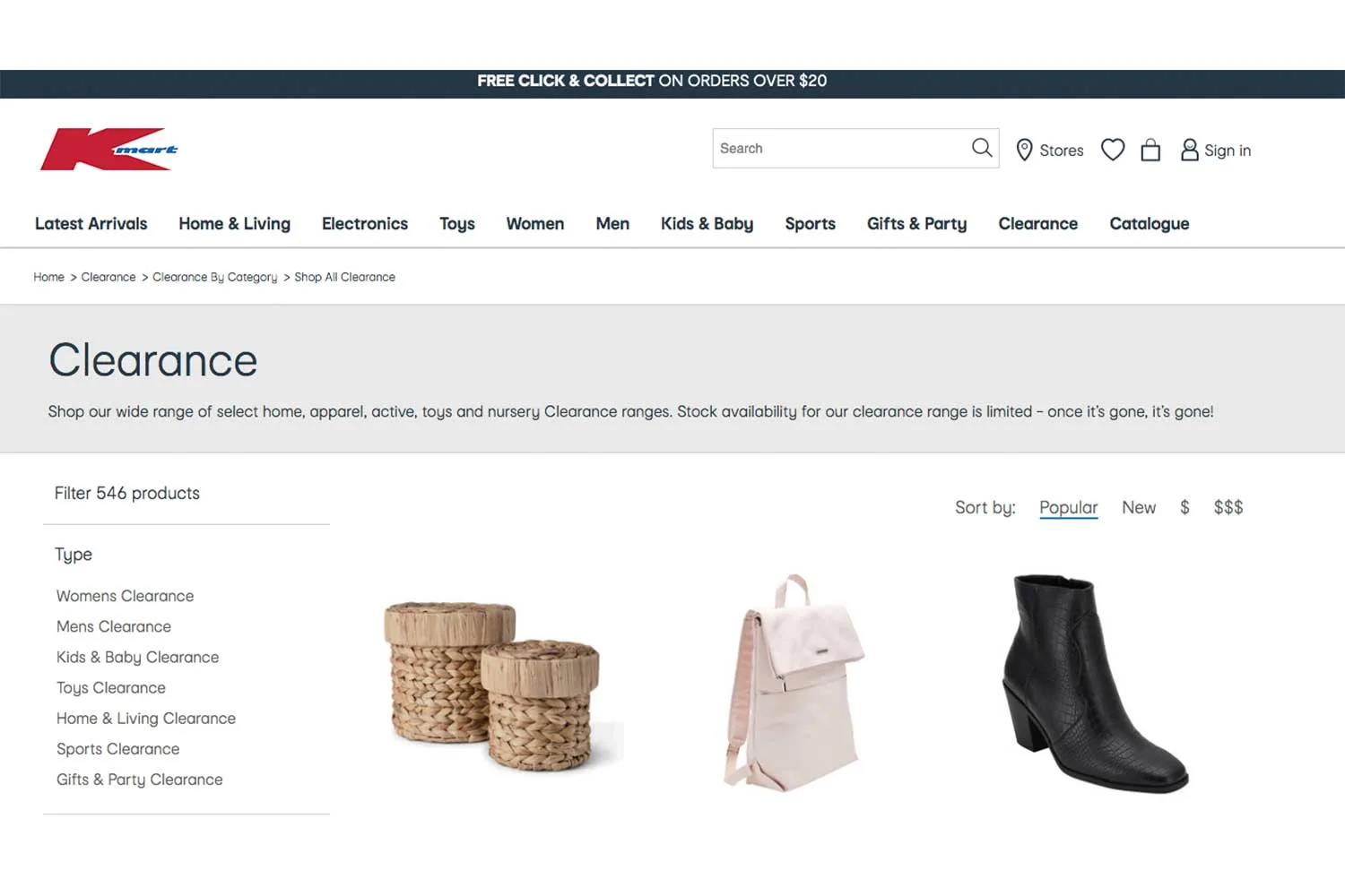 The secret sale section on Kmart’s website you need to know about ...