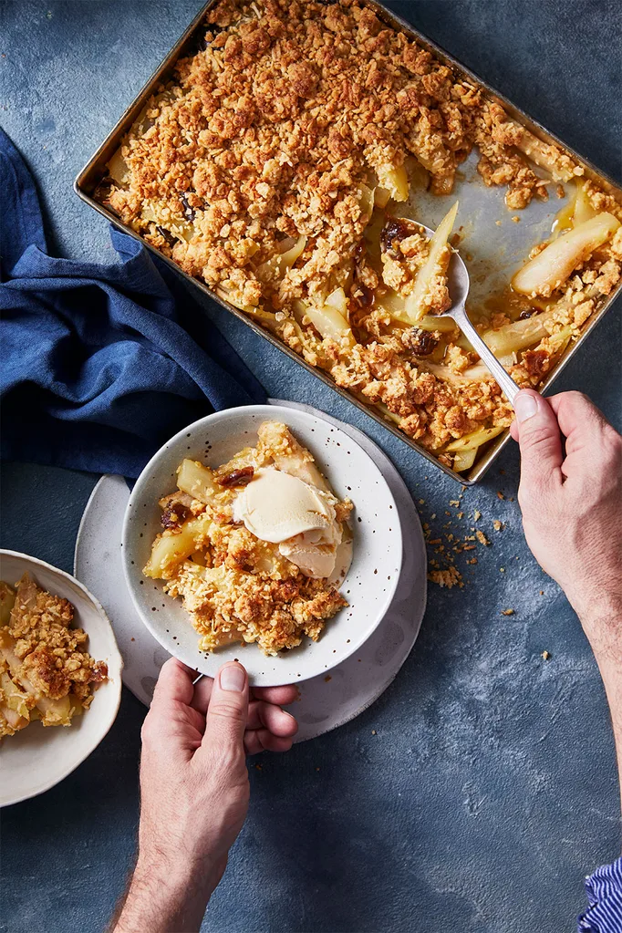 Spiced pear and date crumble recipe Recipe - Better Homes & Gardens ...