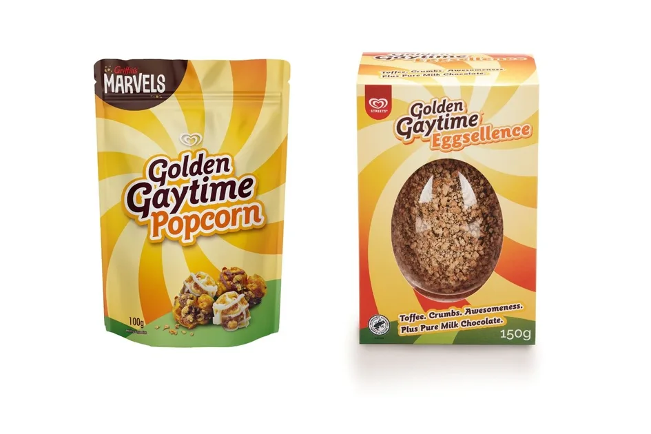 You can now buy Golden Gaytime popcorn and Easter eggs