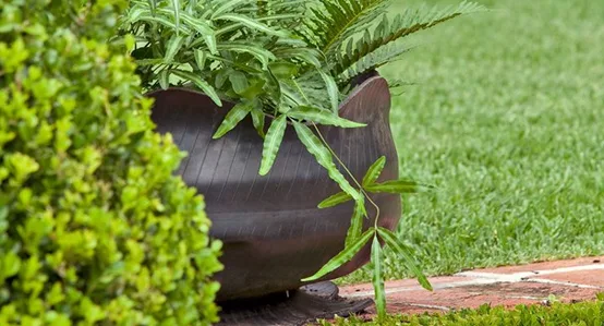 Turn a car tyre into a planter for your garden