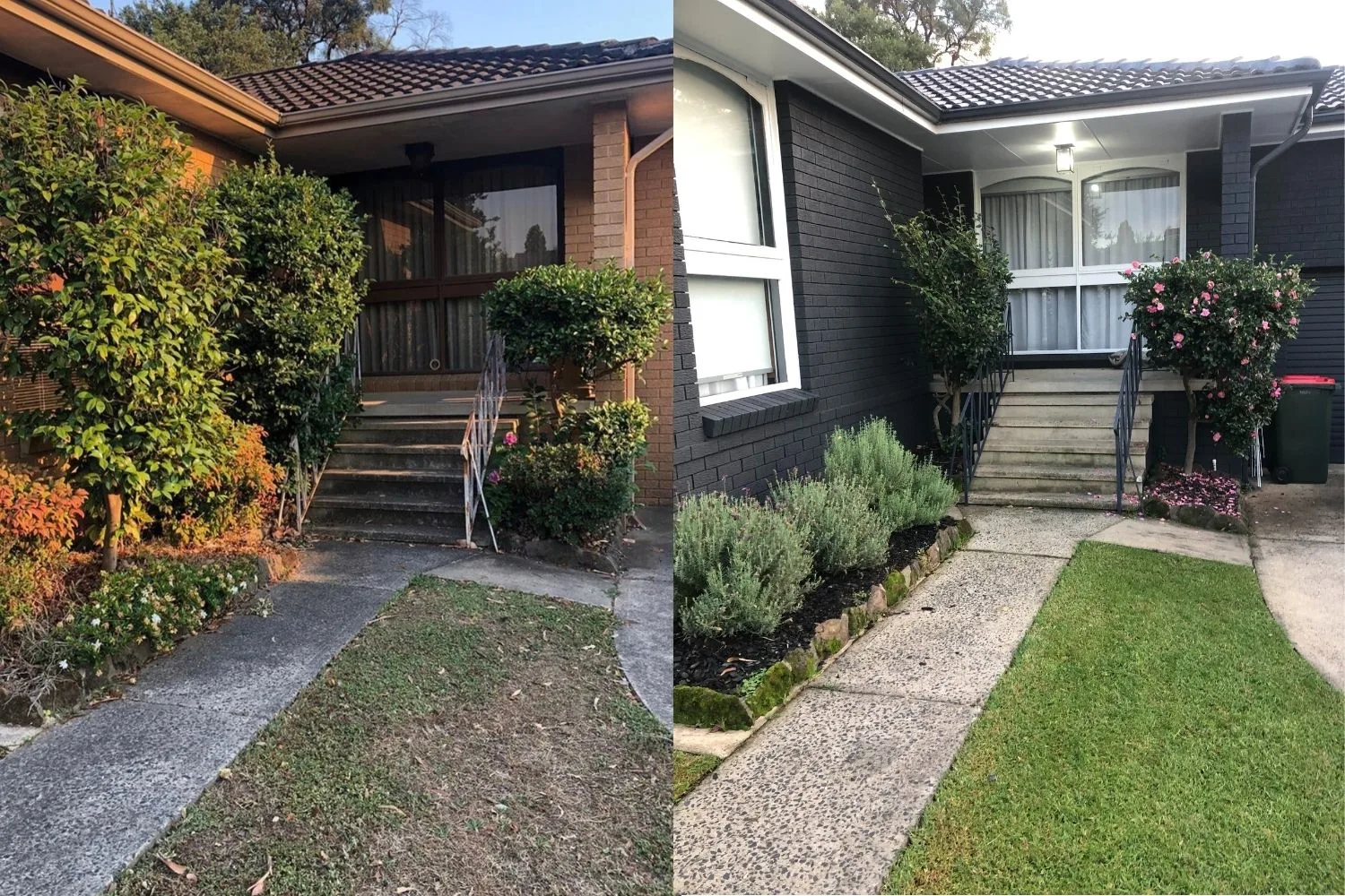 Spray painting exterior brick house store