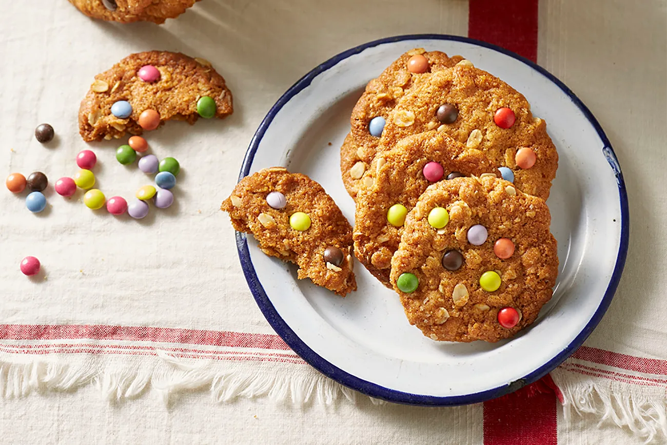 Dotty chocolate chip Anzac biscuits recipe Recipe - Better Homes ...