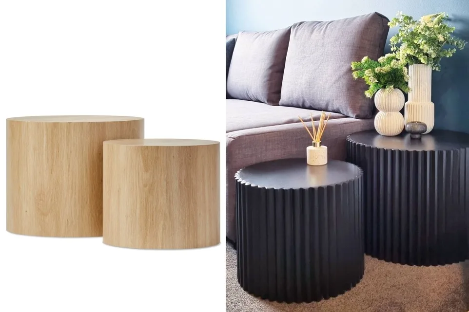 How to make stunning fluted side tables with Kmart items