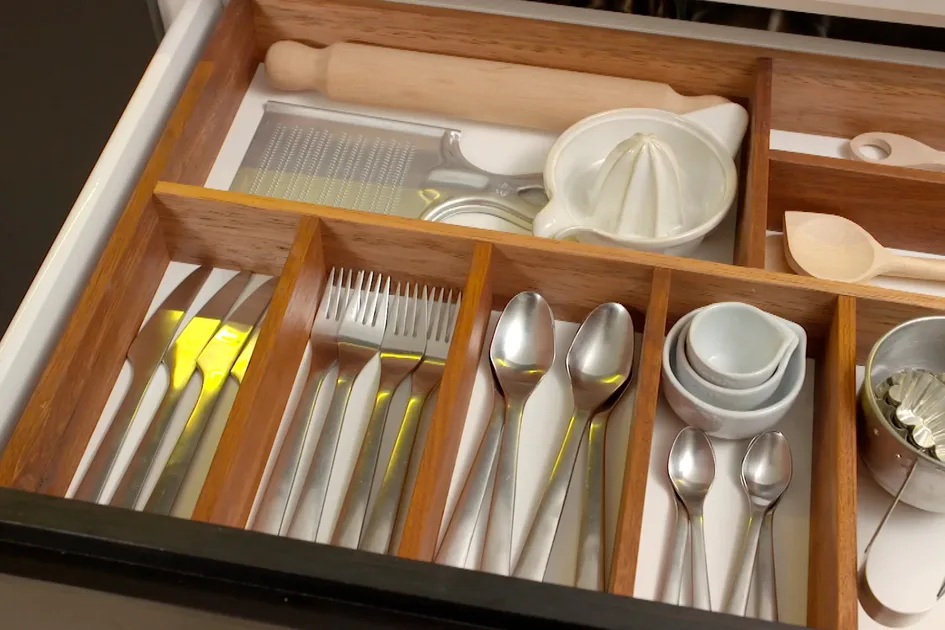 How to make a timber cutlery drawer insert | Better Homes & Gardens ...
