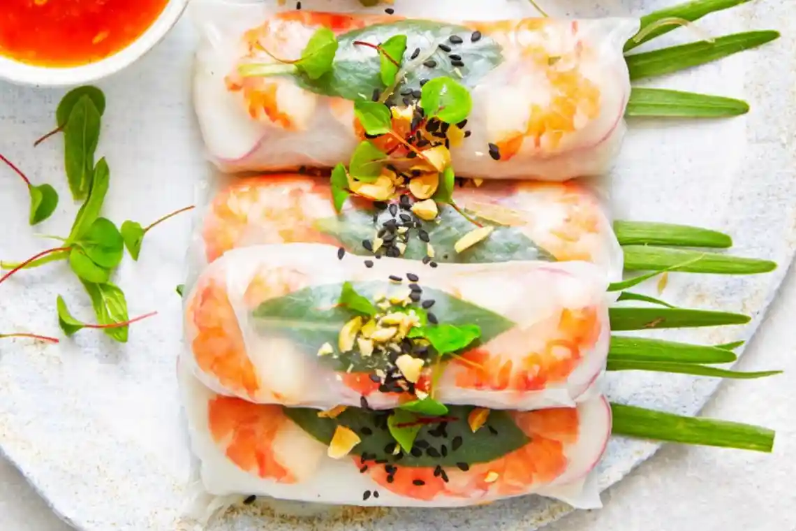 Teriyaki chicken rice paper rolls are our new lunchtime staple