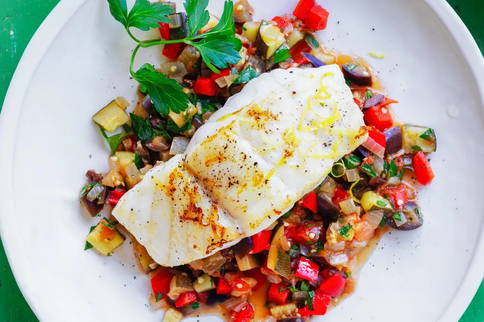Fish with ratatouille recipe | Better Homes & Gardens Australia