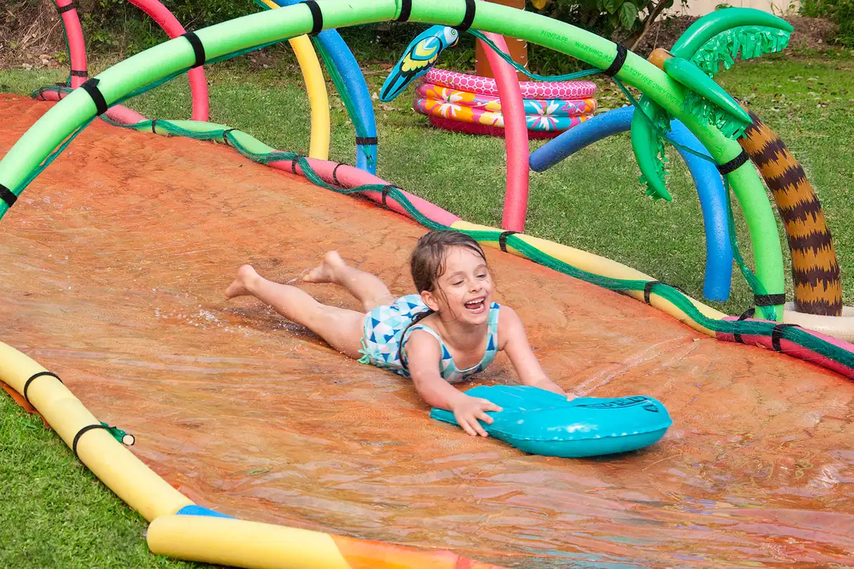 How to make a homemade slip and slide | Better Homes & Gardens Australia