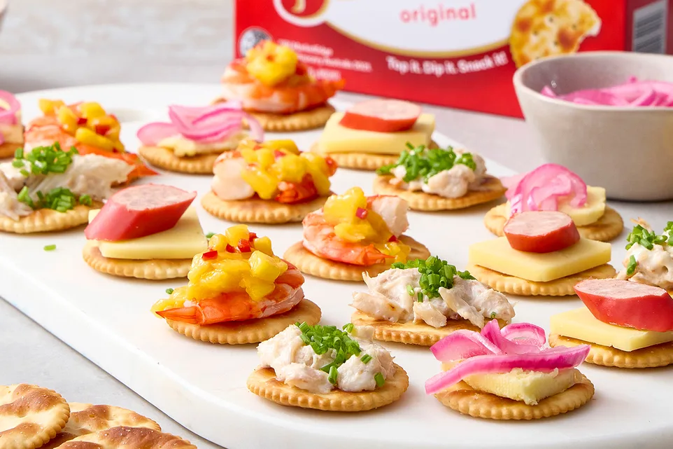 Four retro Jatz canape ideas | Better Homes & Gardens Australia