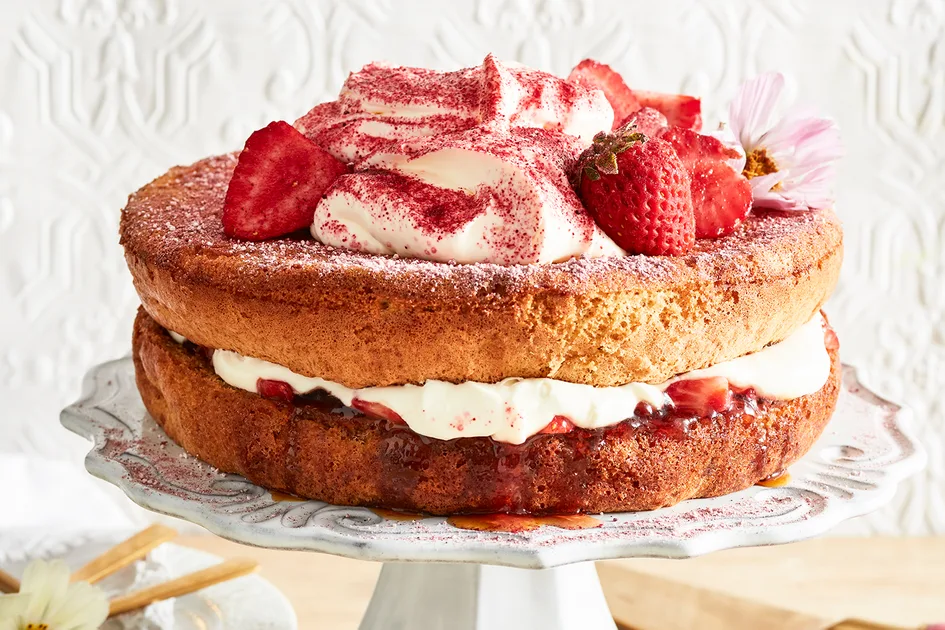 Malt And Syrup Victoria Sponge Recipe Recipe - Better Homes & Gardens ...