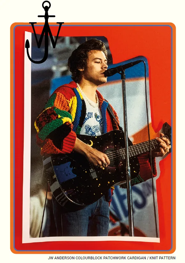 Harry Styles Cardigan: JW Anderson Pattern