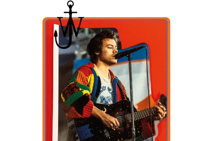 Harry Styles Cardigan: JW Anderson Pattern