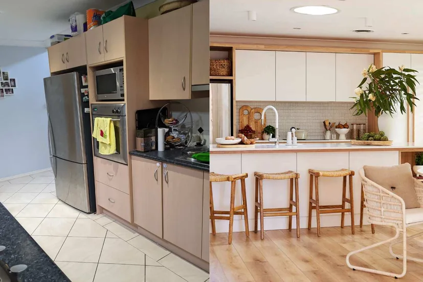 Before and after: A Scandi-style Kaboodle kitchen makeover | Better ...
