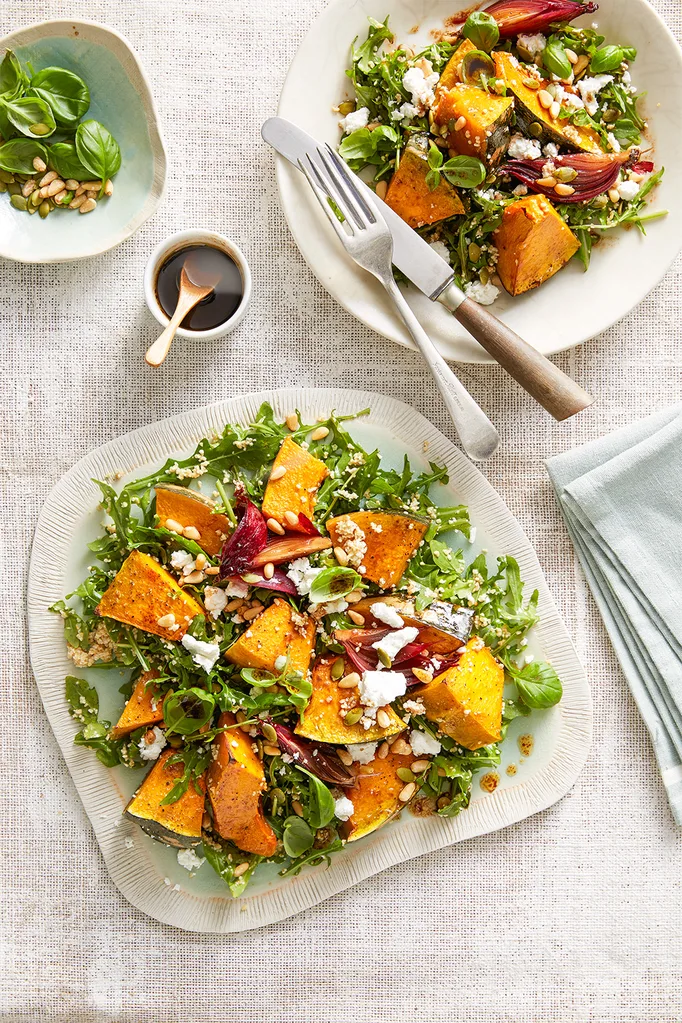 Warming Roast Pumpkin Salad Recipe Recipe - Better Homes & Gardens ...