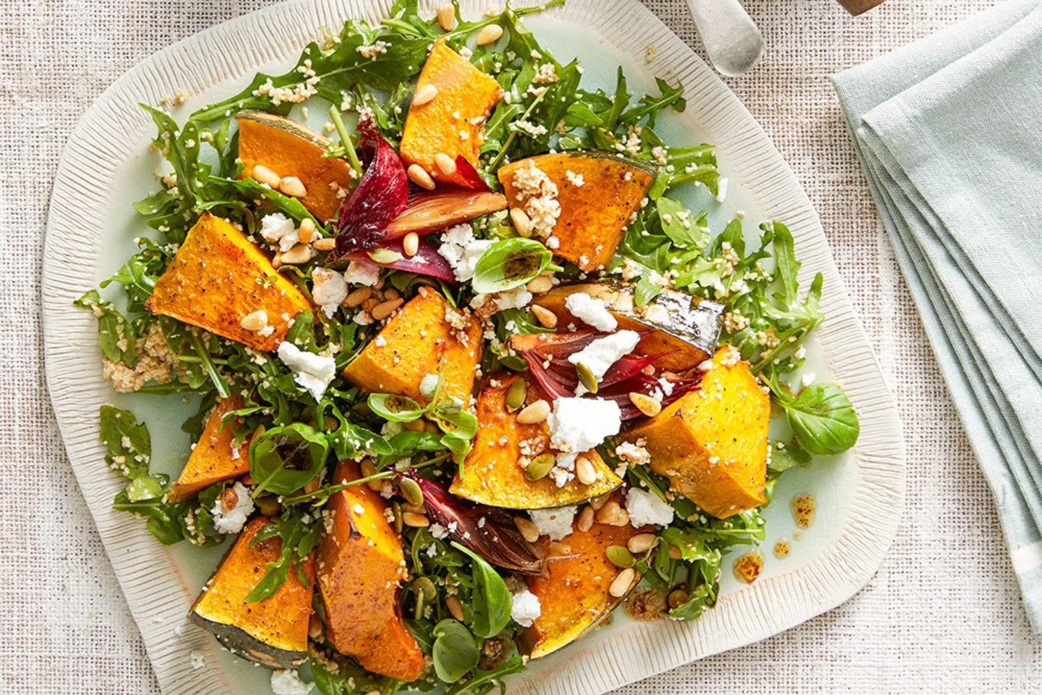 Warming Roast Pumpkin Salad Recipe Recipe - Better Homes & Gardens ...