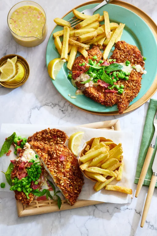 Crumbed Chicken With Crisp Bacon Recipe | Better Homes & Gardens Australia