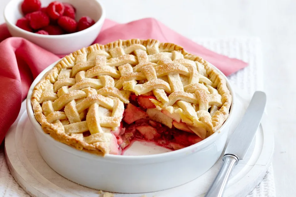 Macadamia Pie With Berry And Apple Filling Recipe - Better Homes ...