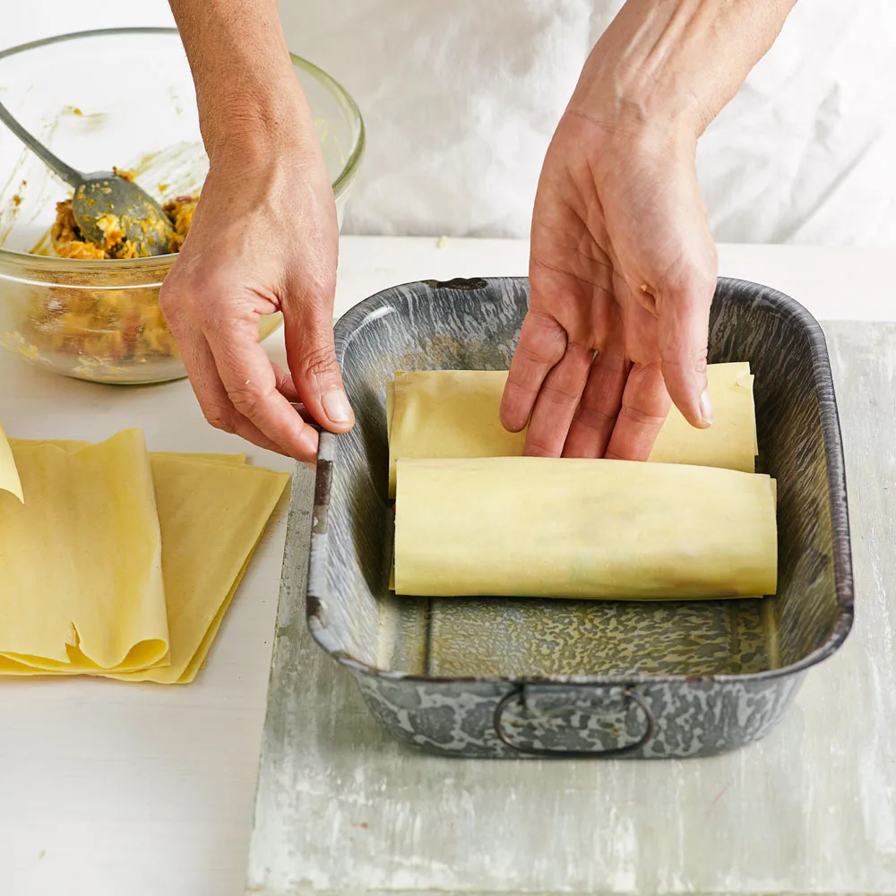 Easy Roasted Vegetable Pasta Wraps Recipe - Better Homes & Gardens ...