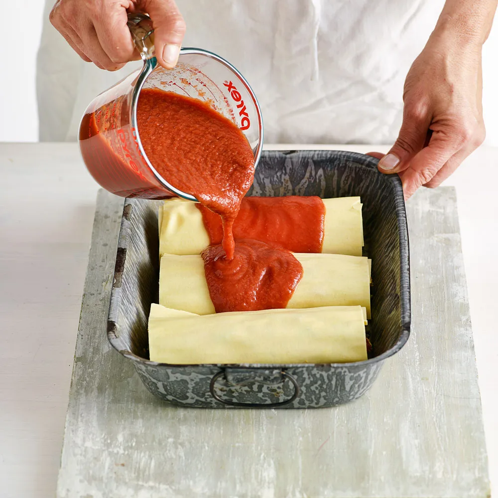 Easy Roasted Vegetable Pasta Wraps Recipe - Better Homes & Gardens ...