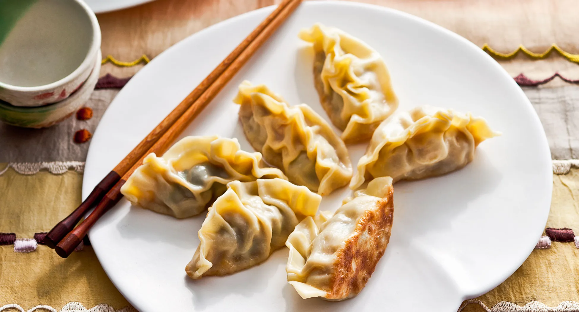 Chicken and prawn pot-sticker dumplings - Better Homes & Gardens Australia