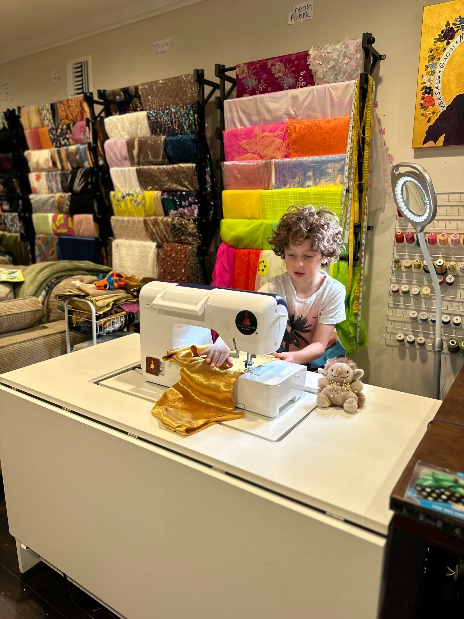 Marvellous Max: A dressmaker at eight!