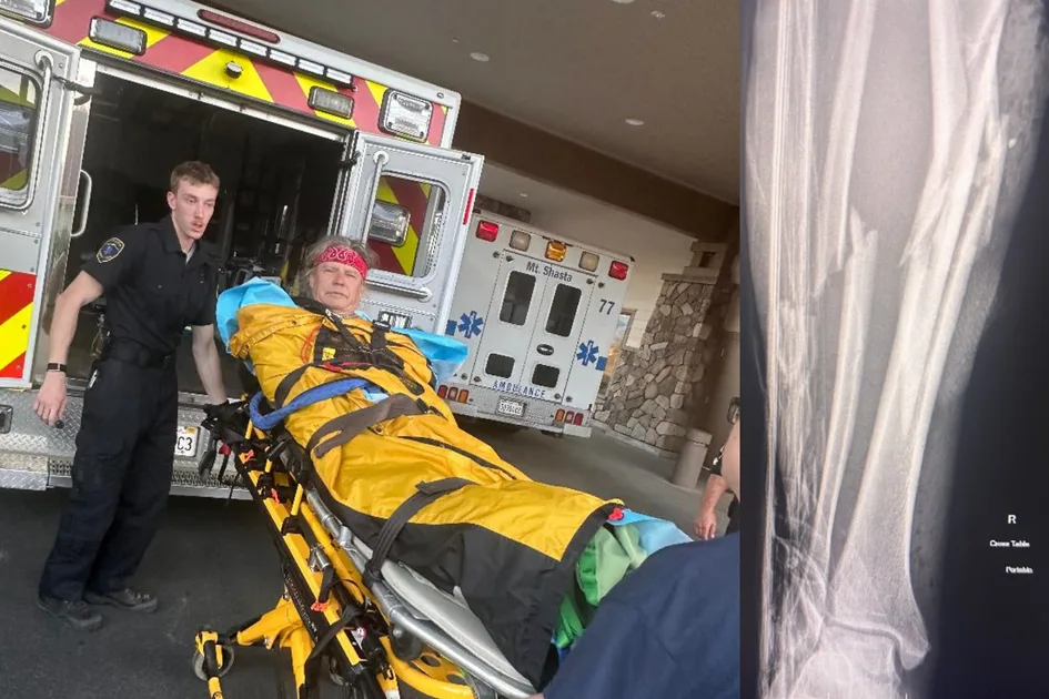 Man crushed by boulder: 'I held my leg together'
