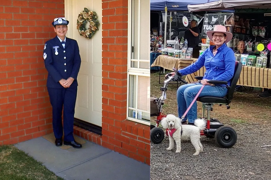 Jennene was a keen cyclist before scleroderma