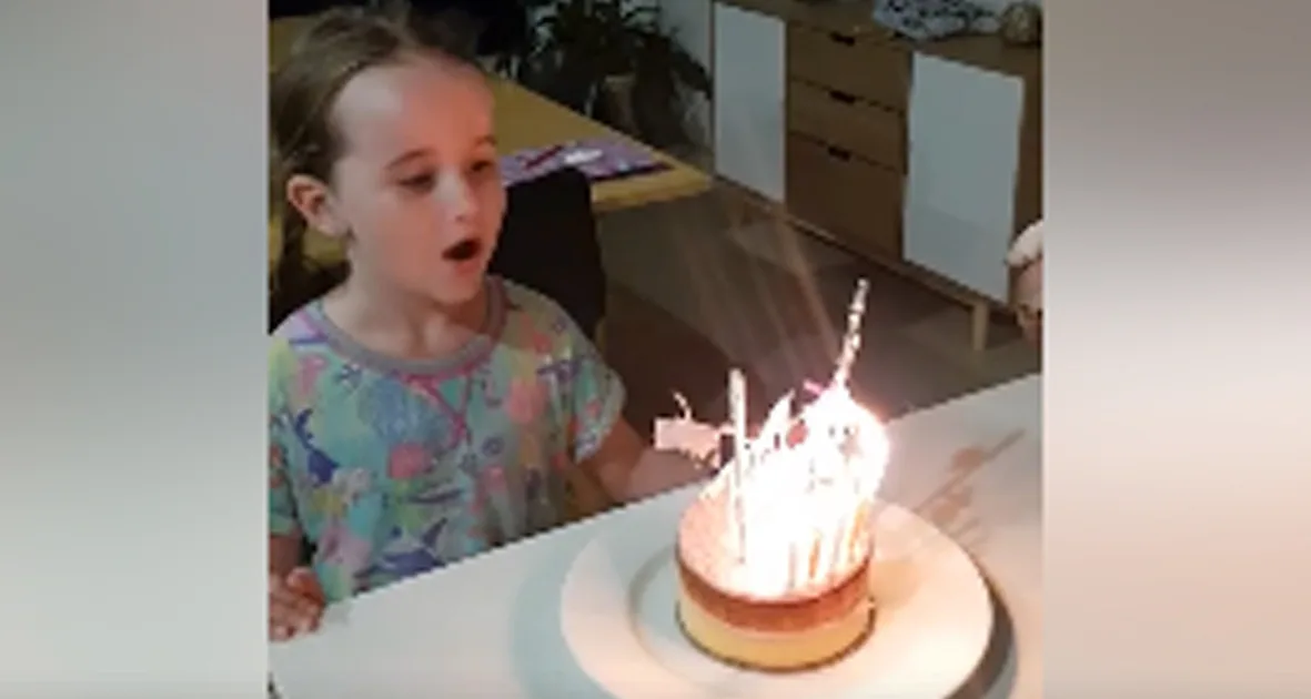 Unicorn Kmart cake topper catches fire as family wishes girl a happy ...