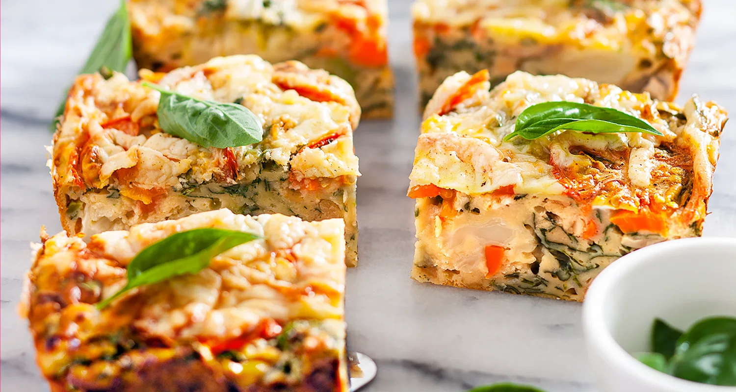 Healthy vegetable slice Recipe | that's life!