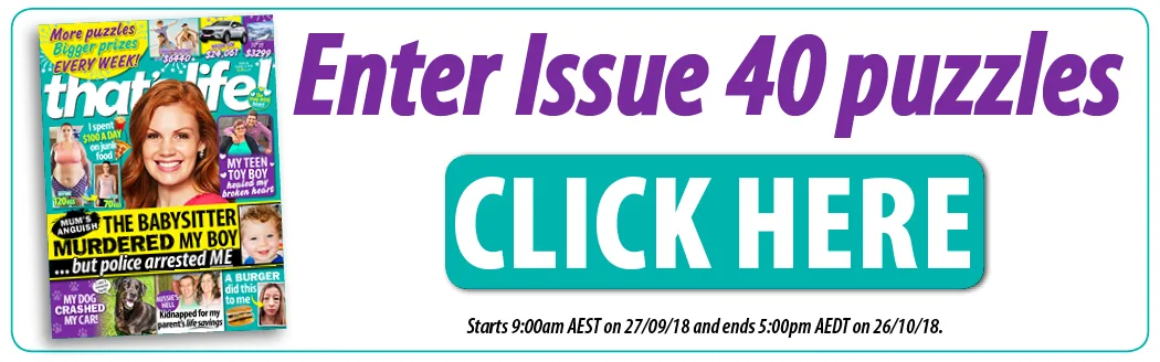 Win big prizes with that's life! puzzles online entry form | that's life!