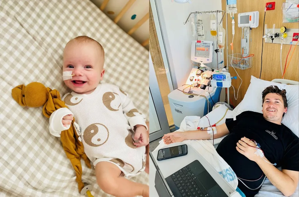 Dad saves baby Sunny's life through life-saving bone marrow treatment ...