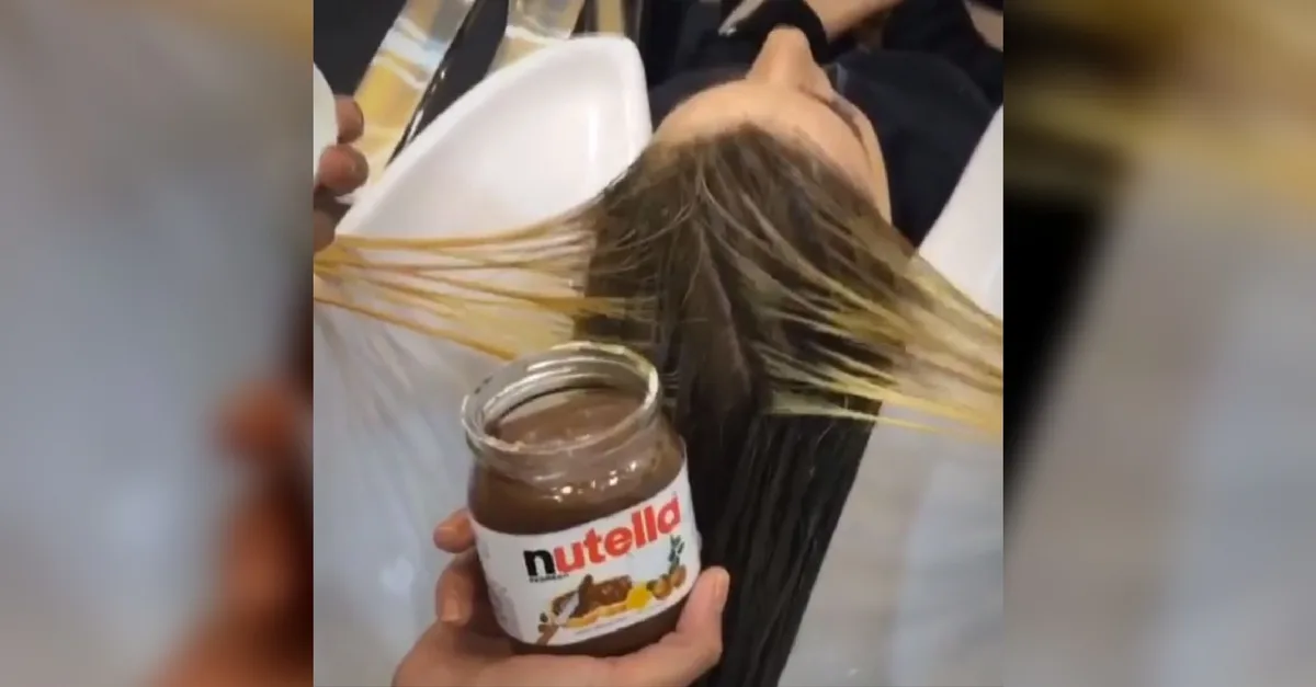 Hairstyle or dessert recipe? Woman dyes her hair using NUTELLA | that's ...