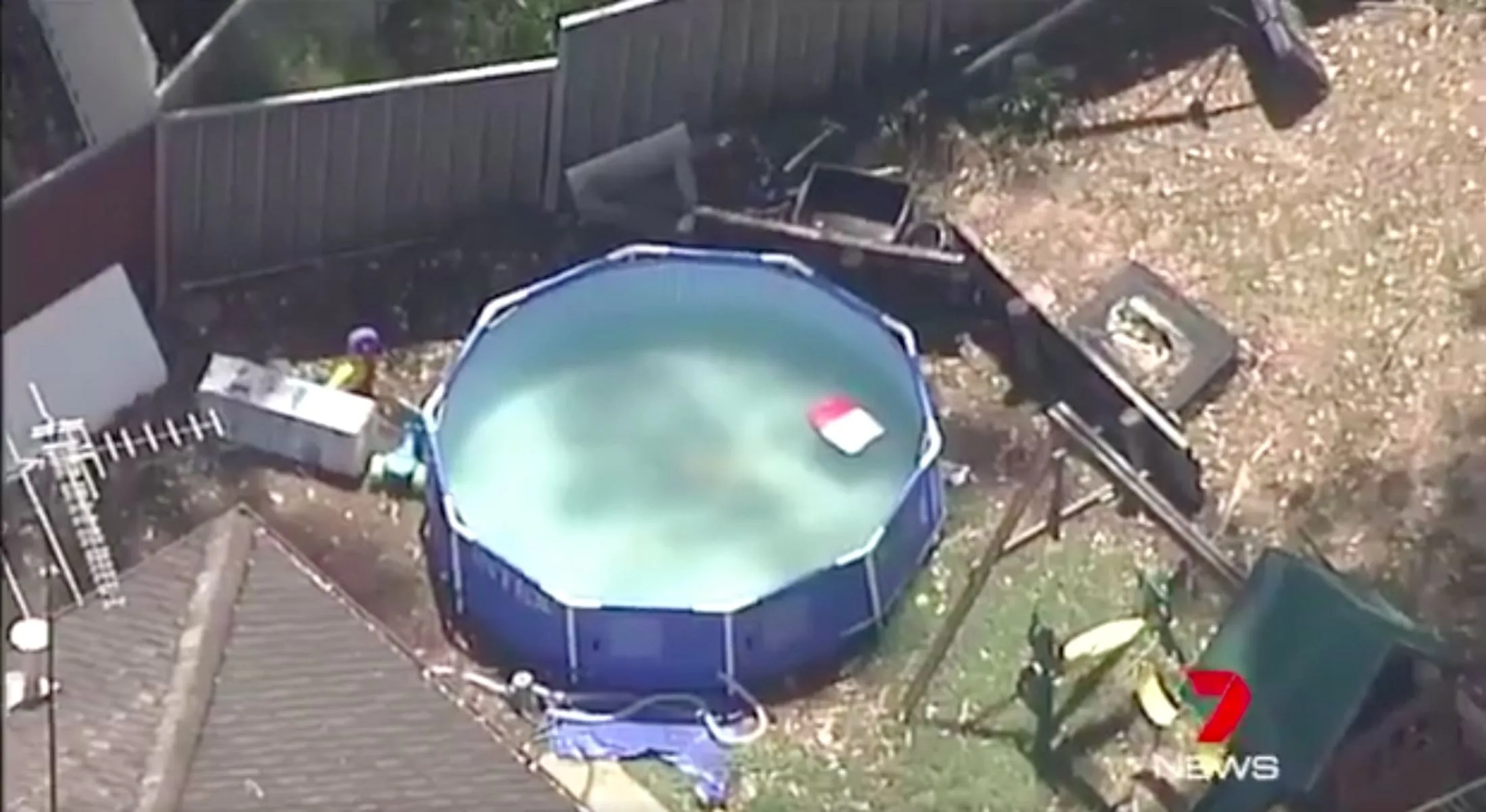 Toddler found floating in backyard pool flown to hospital in critical ...