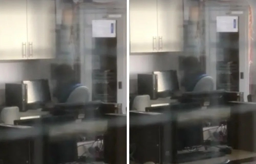 Creepy video of ‘ghost student’ at computer has school freaking out ...