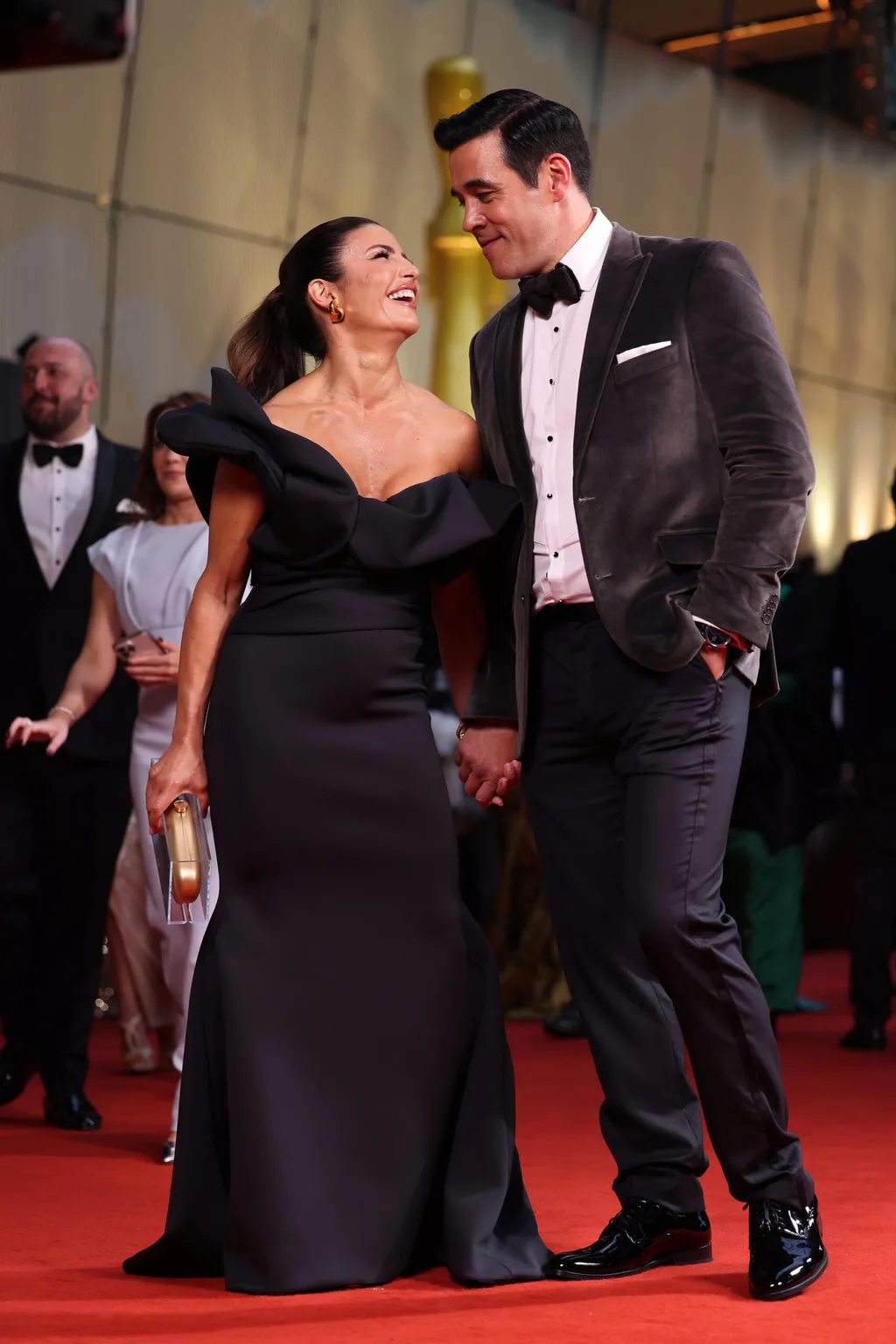 Ada Nicodemou and James Stewart are loved up at the Logies!