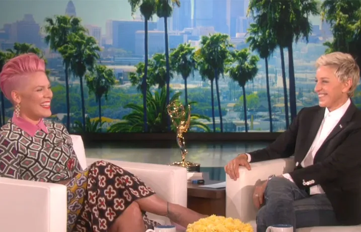 Pink opens up to Ellen about her marriage struggles - WHO