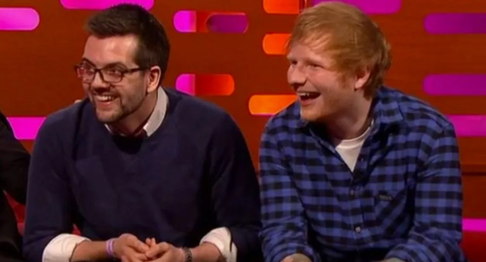 Ed Sheeran reunites with his childhood friend on the Graham Norton show ...