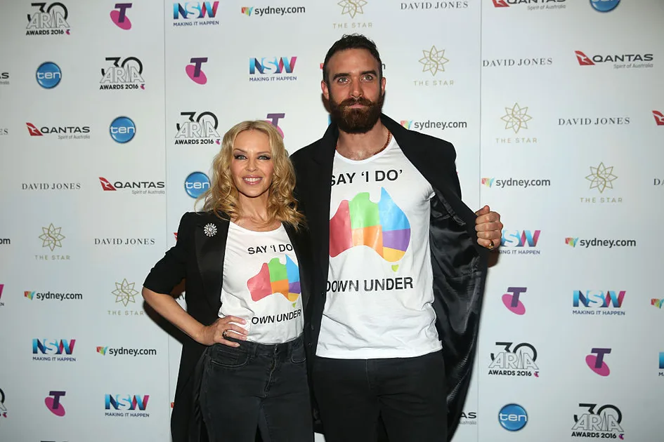 Kyle Minogue's ex-fiance Joshua Sasse ditches marriage equality ...