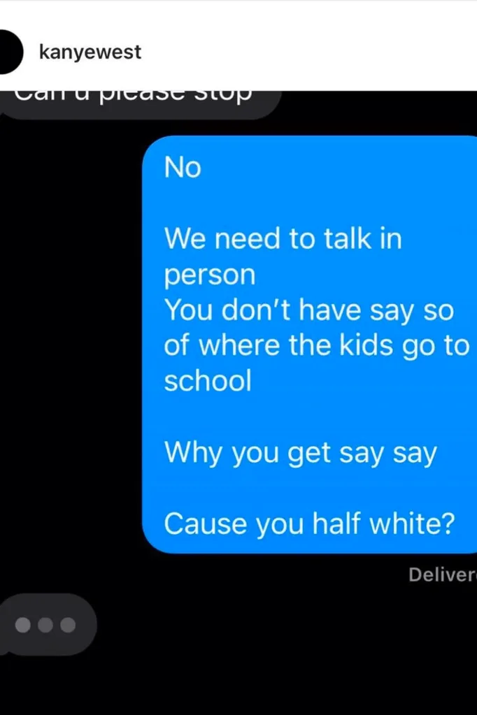 Kanye leaks private texts with Kim Kardashian in explosive new ...